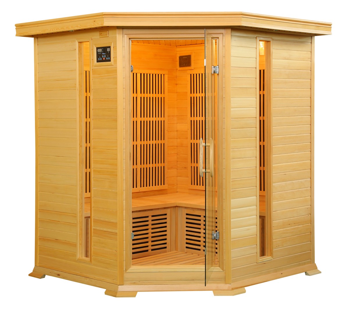 INFRASAUNA DELUXE 4005 CARBON rohová | LacináZahrada.cz